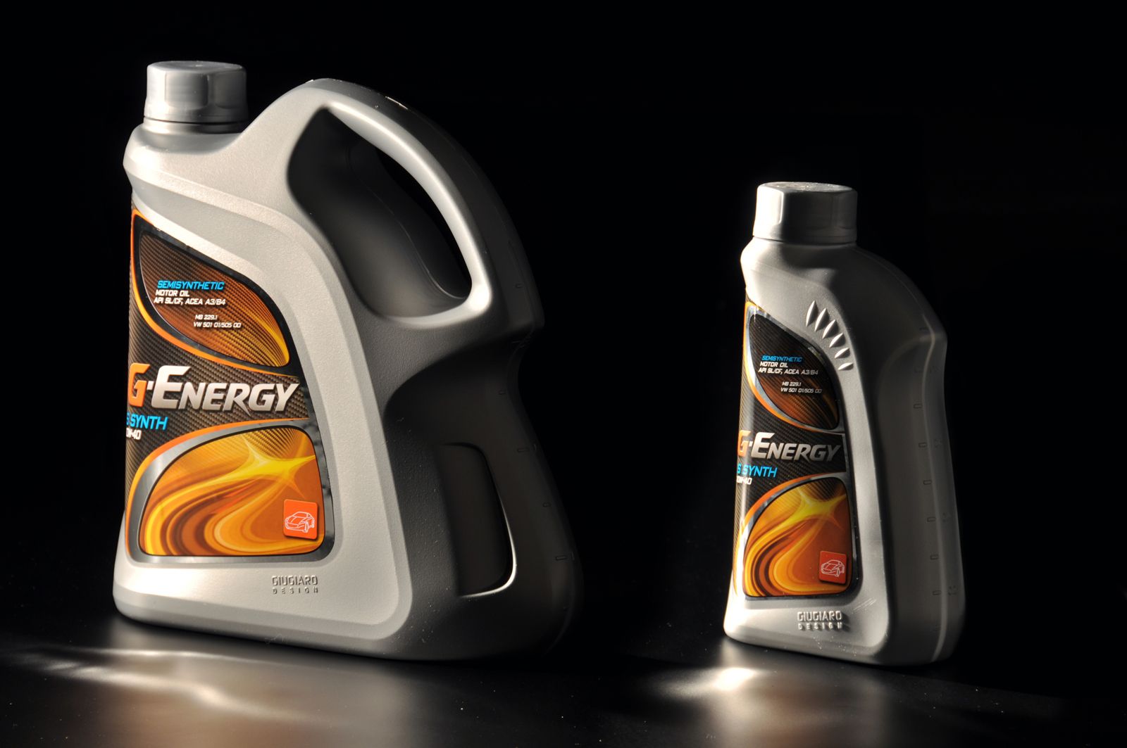 The central casing suggests high-performing qualities of G-Energy oil