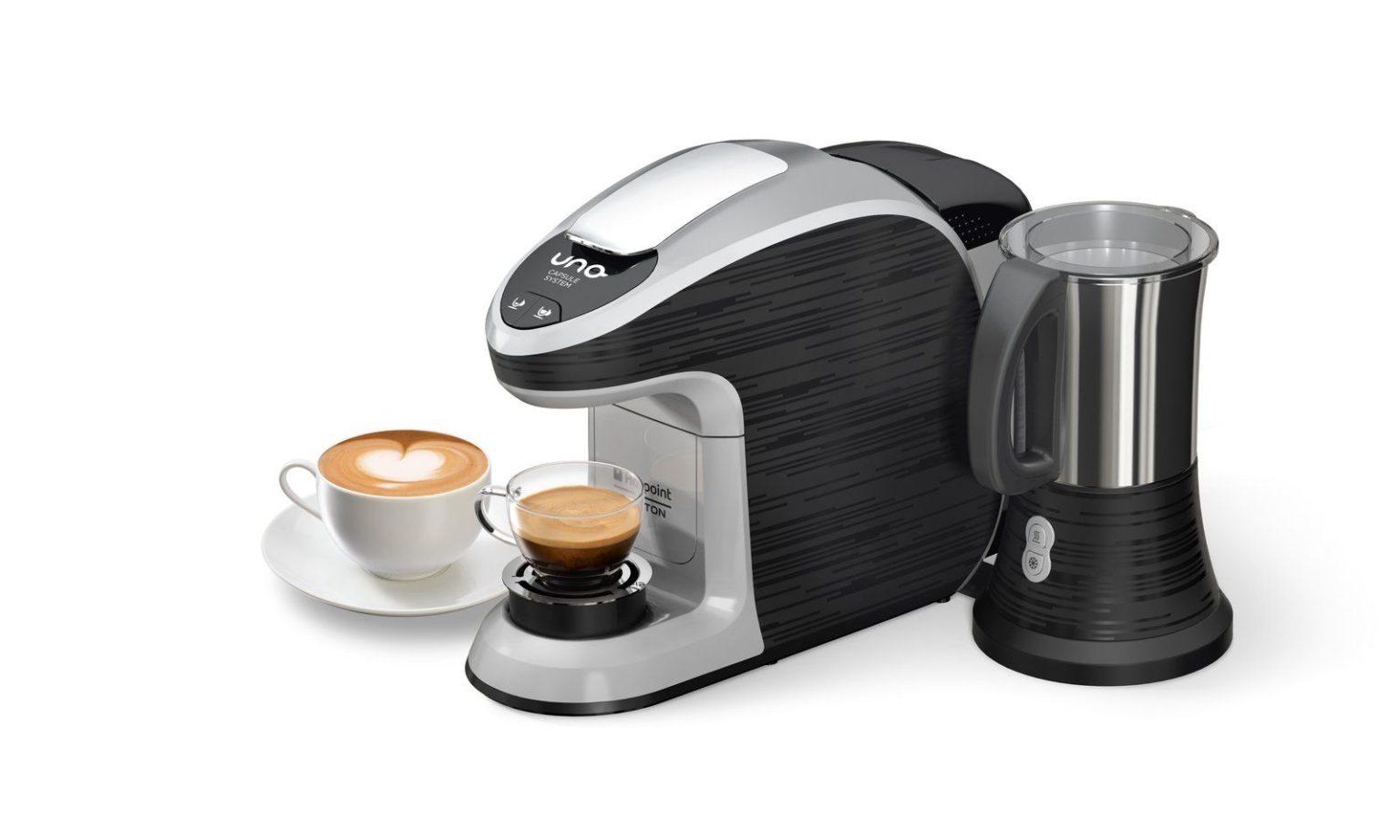 Giugiaro Design and Hotpoint created the new espresso machine, Uno