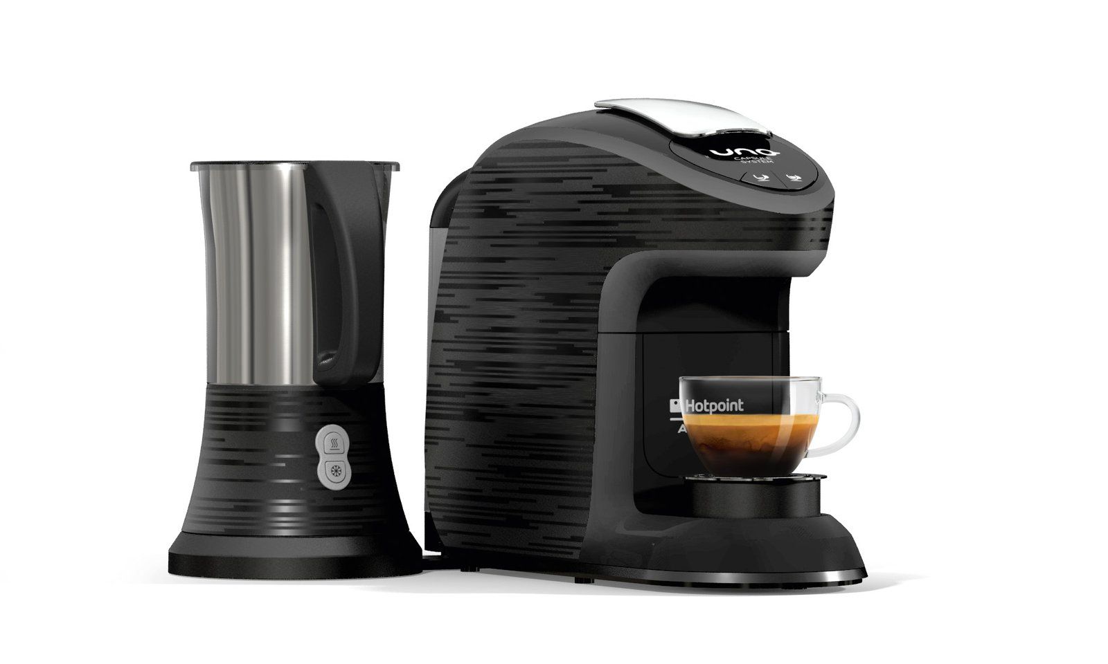 Giugiaro Design and Hotpoint created the new espresso machine, Uno